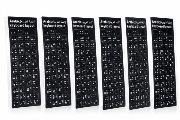 Lot de 6 Stickers Autocollants Clavier Arabe - KOTECH-CI